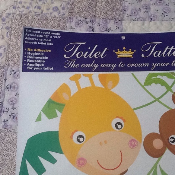 Toilet tattoo | Bath | Toilet Tattoo Lid Cover Jungle Decor Reusable ...
